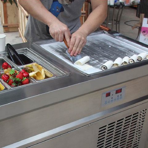 Máquinas de helado en rollo de plancha doble (MHR200) | COVETECH